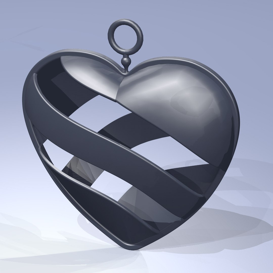 3d model day gold necklace