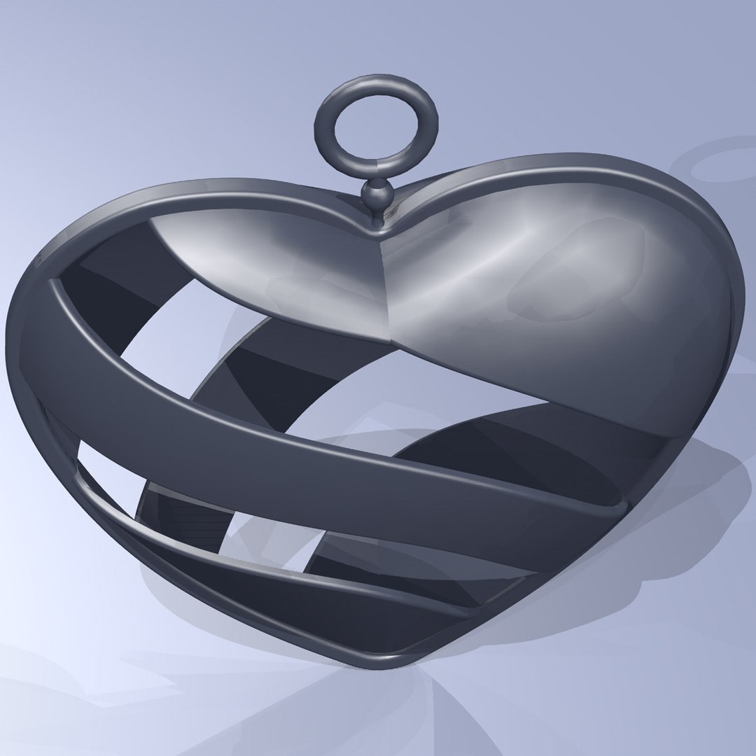 3d model day gold necklace