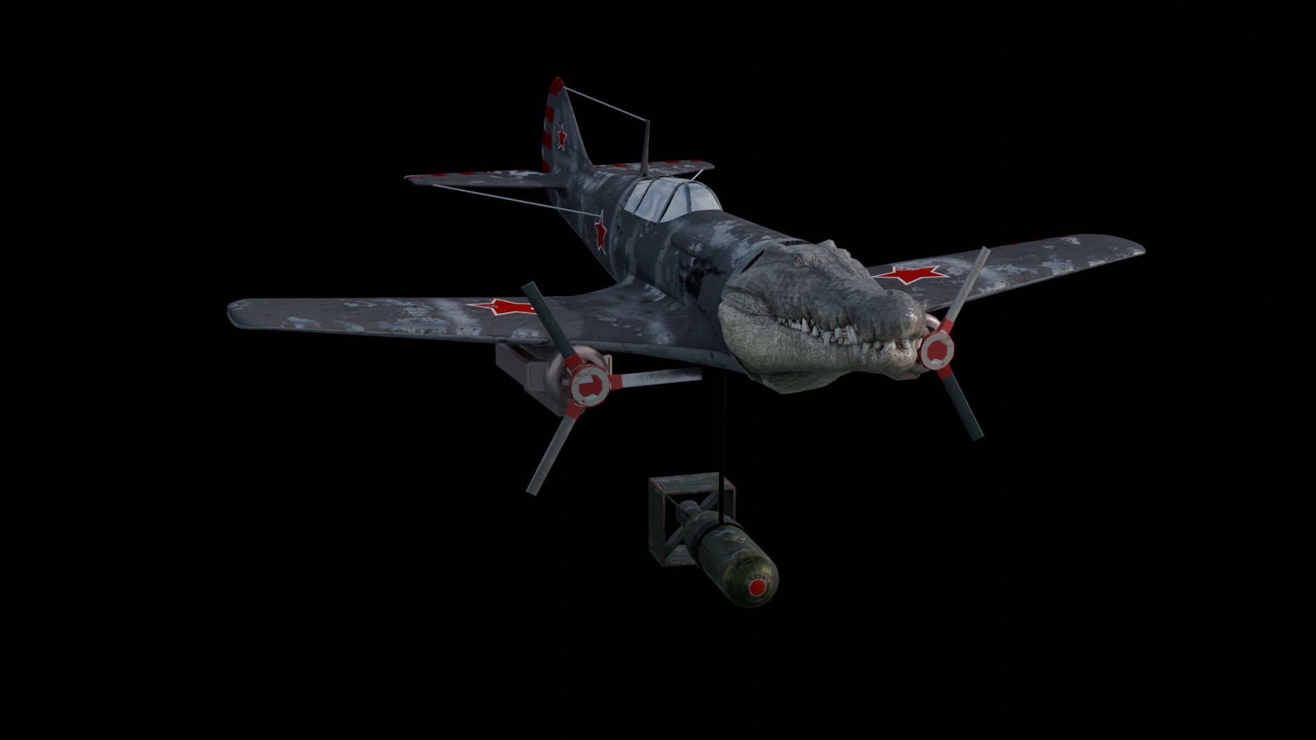 BOMBARDINO CROCODILO BOMBARDIRO CROCODILO 3D Model - TurboSquid 2395025