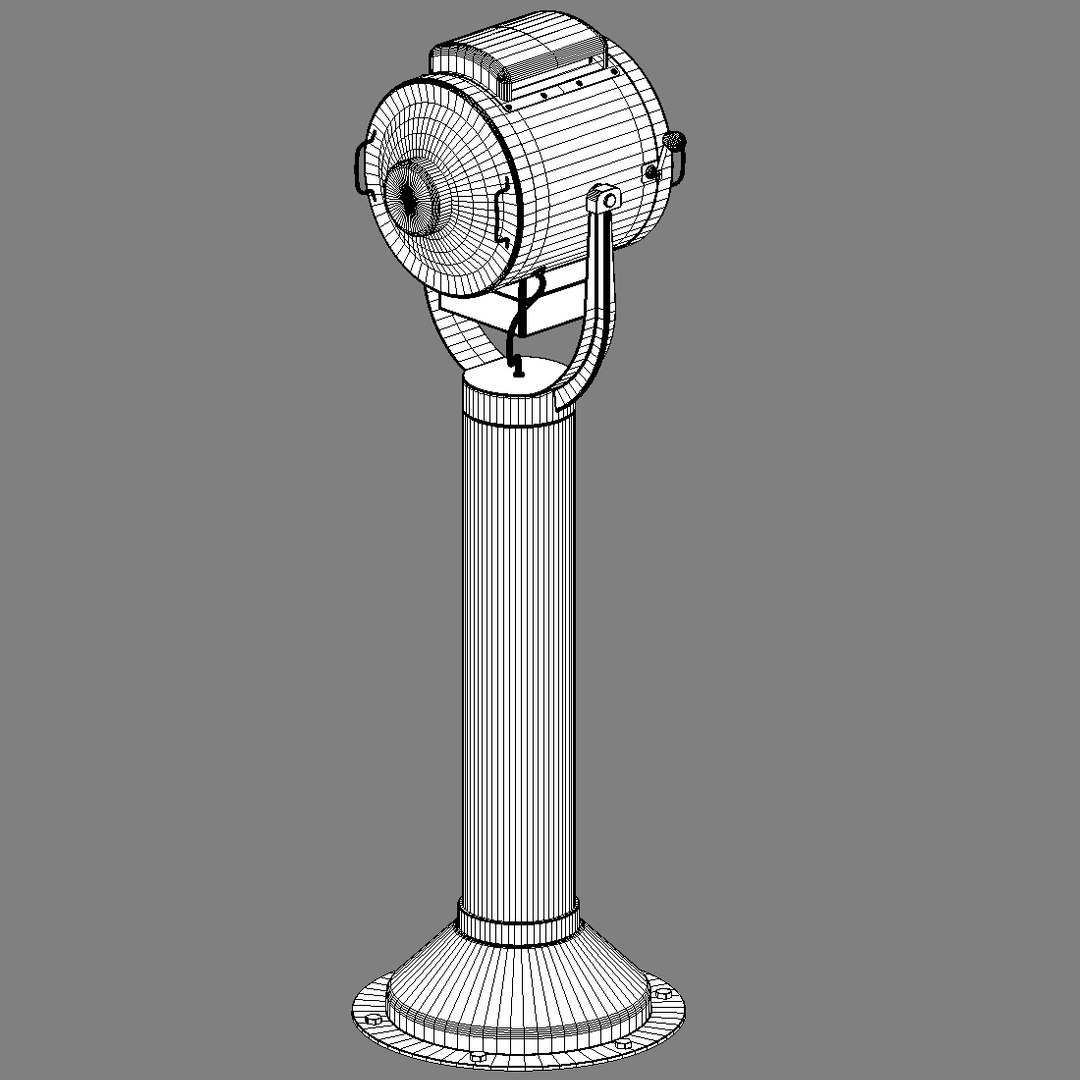 Navy Signal Light Lamp 3d Model