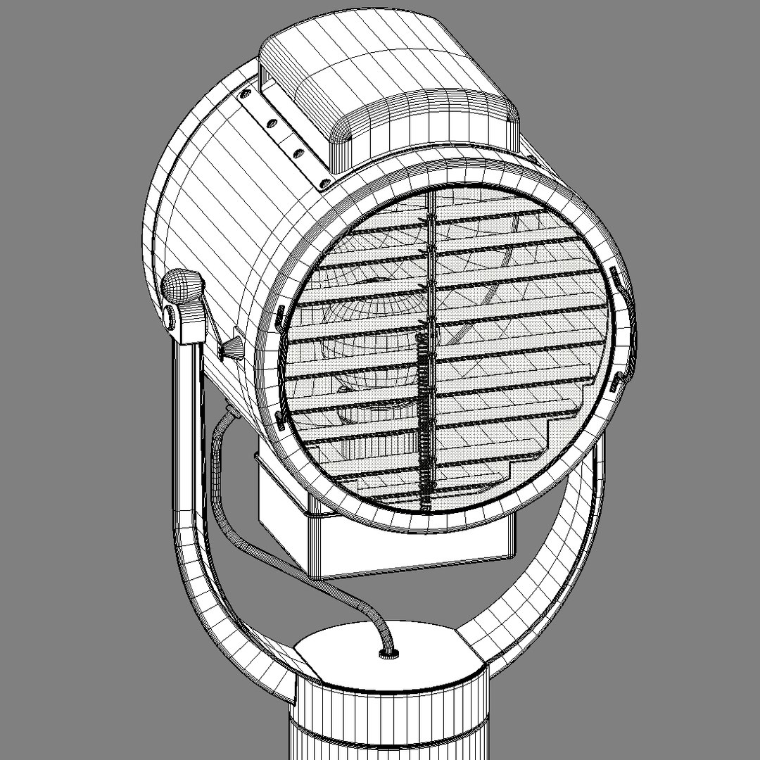 Navy Signal Light Lamp 3d Model