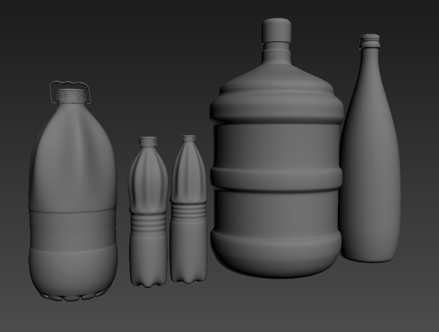 Water Bottle 3d Model