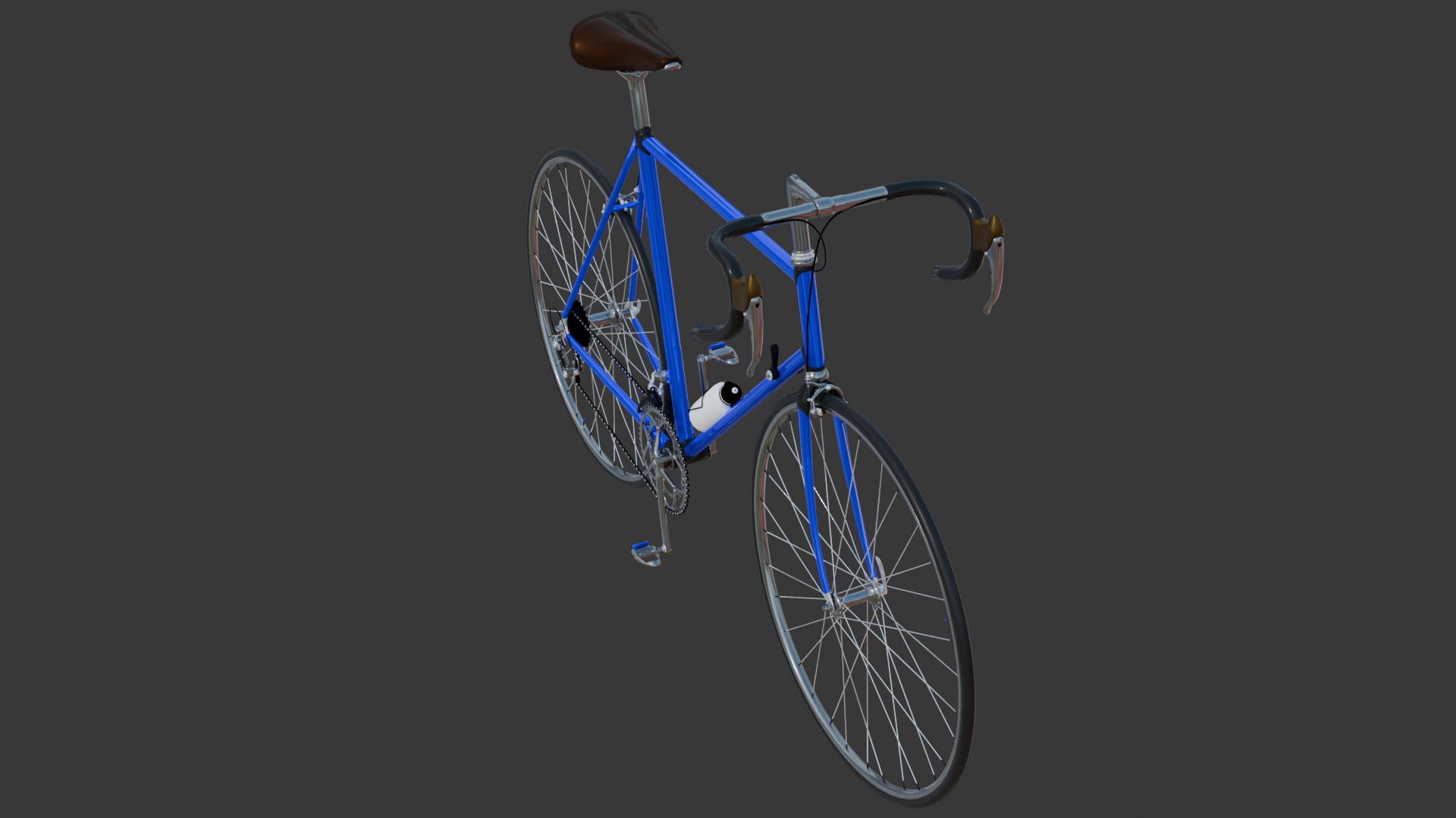 3D Model Road Bike Blue - TurboSquid 2335771