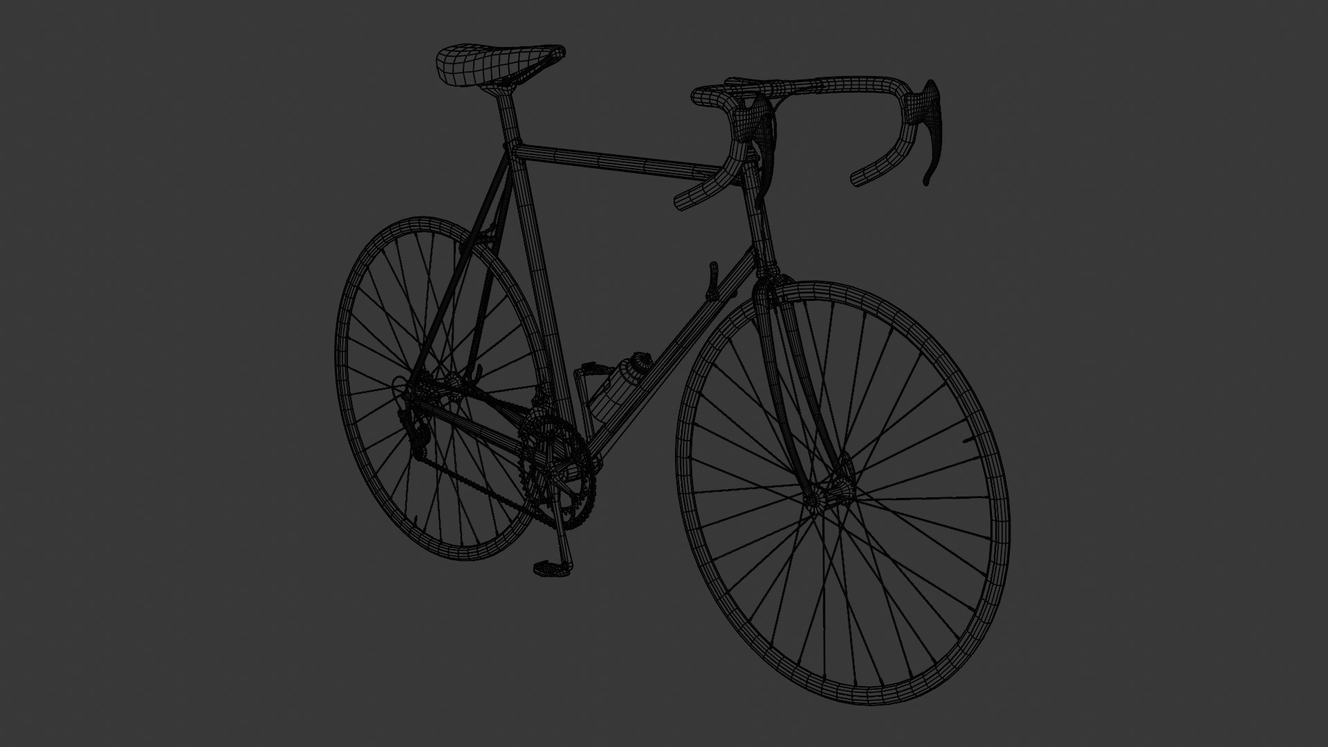 3D Model Road Bike Blue - TurboSquid 2335771