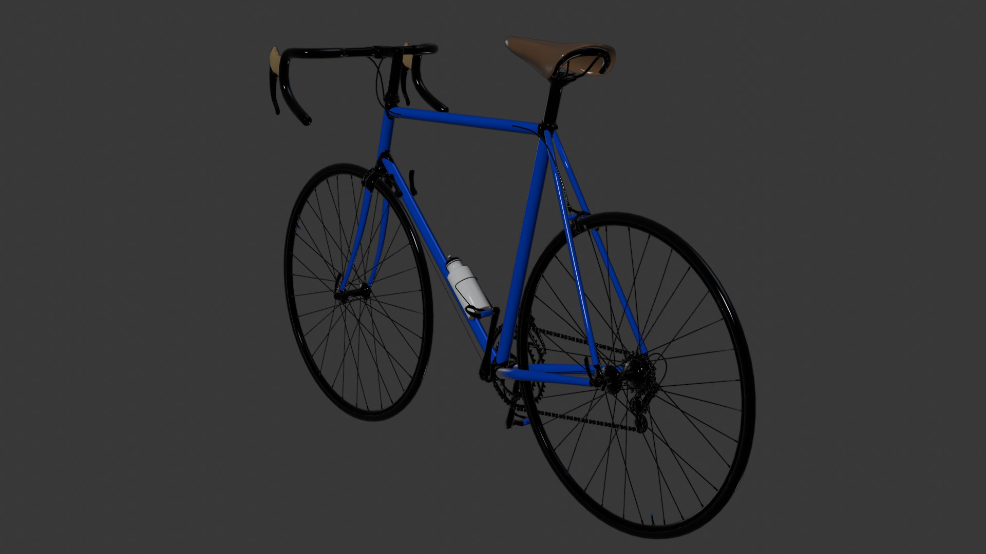 3D Model Road Bike Blue - TurboSquid 2335771