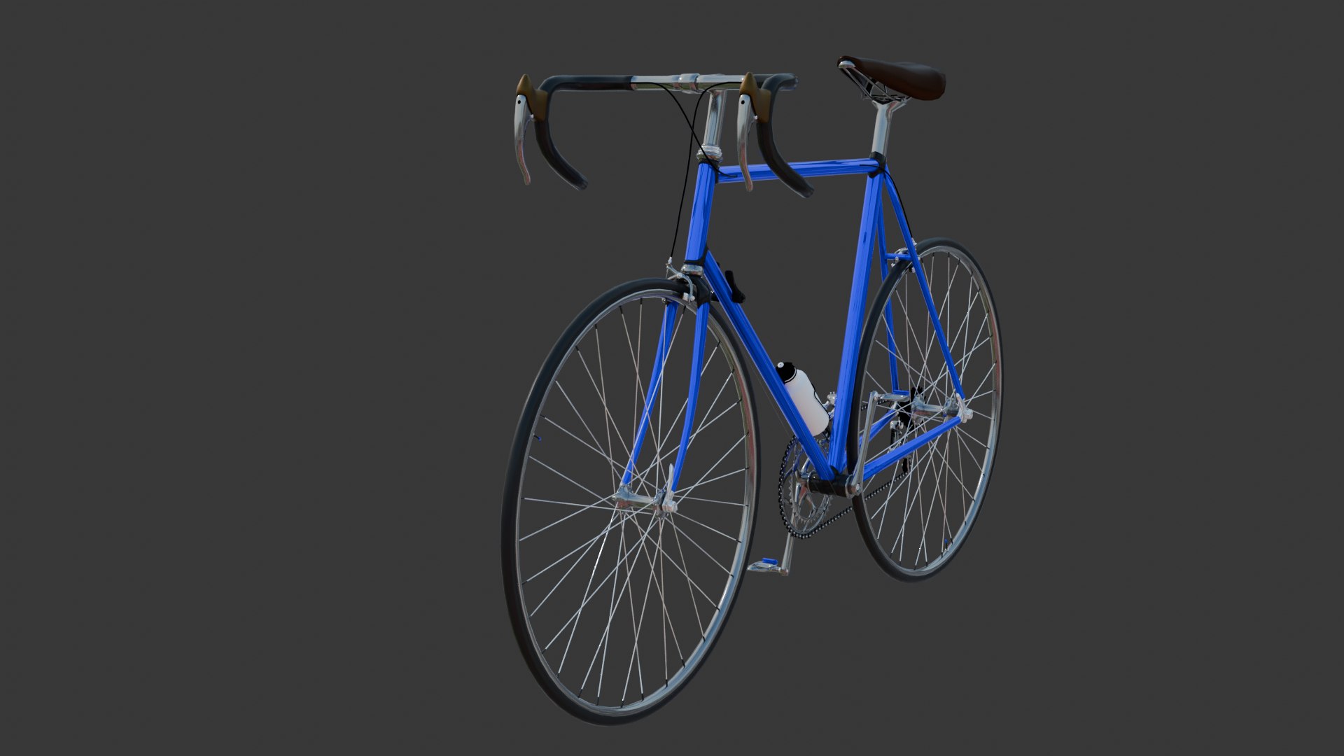 3D Model Road Bike Blue - TurboSquid 2335771