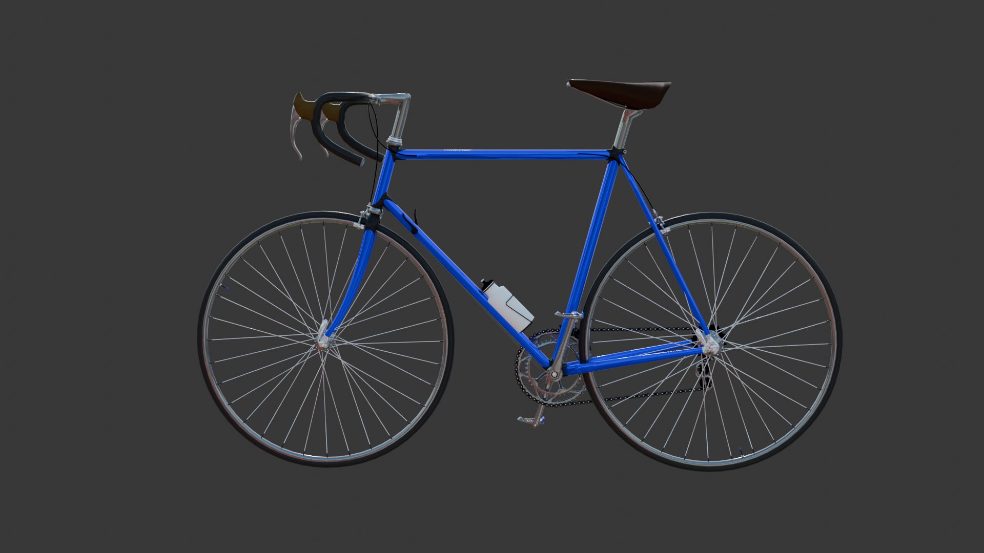 3D Model Road Bike Blue - TurboSquid 2335771