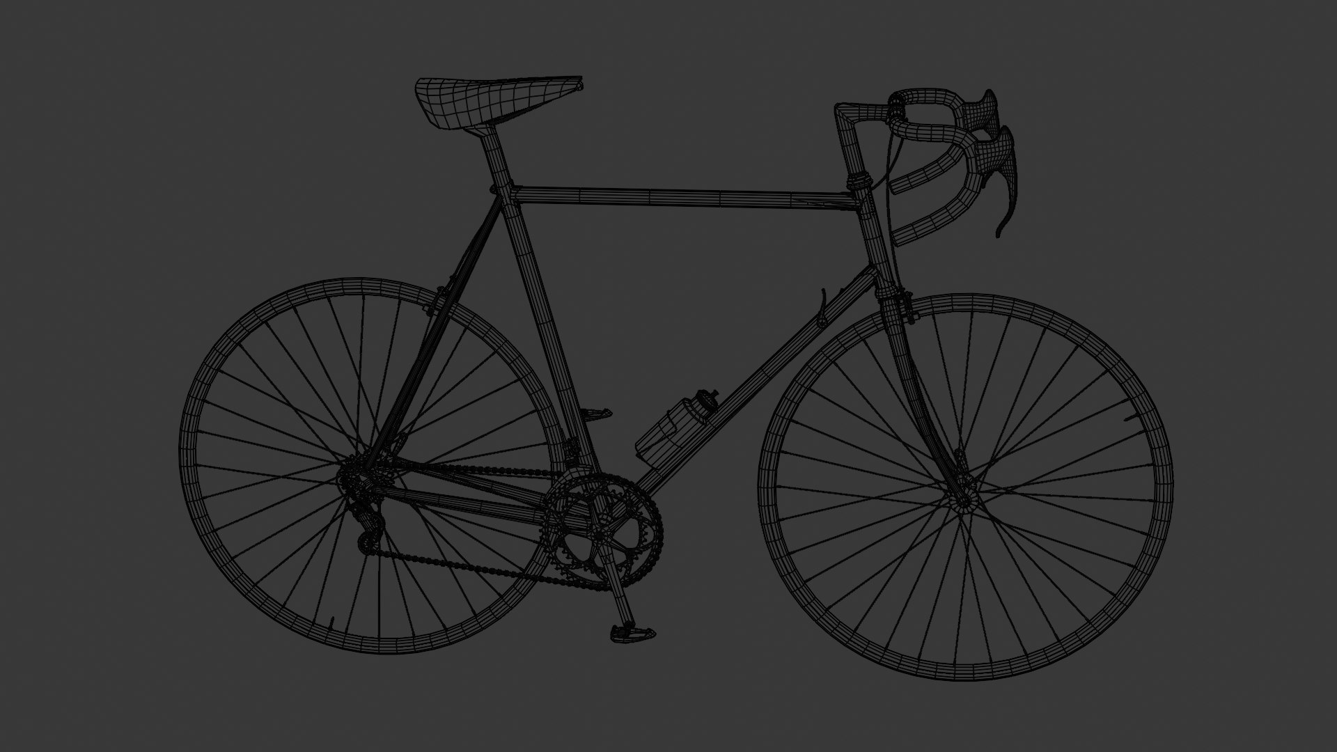 3D Model Road Bike Blue - TurboSquid 2335771