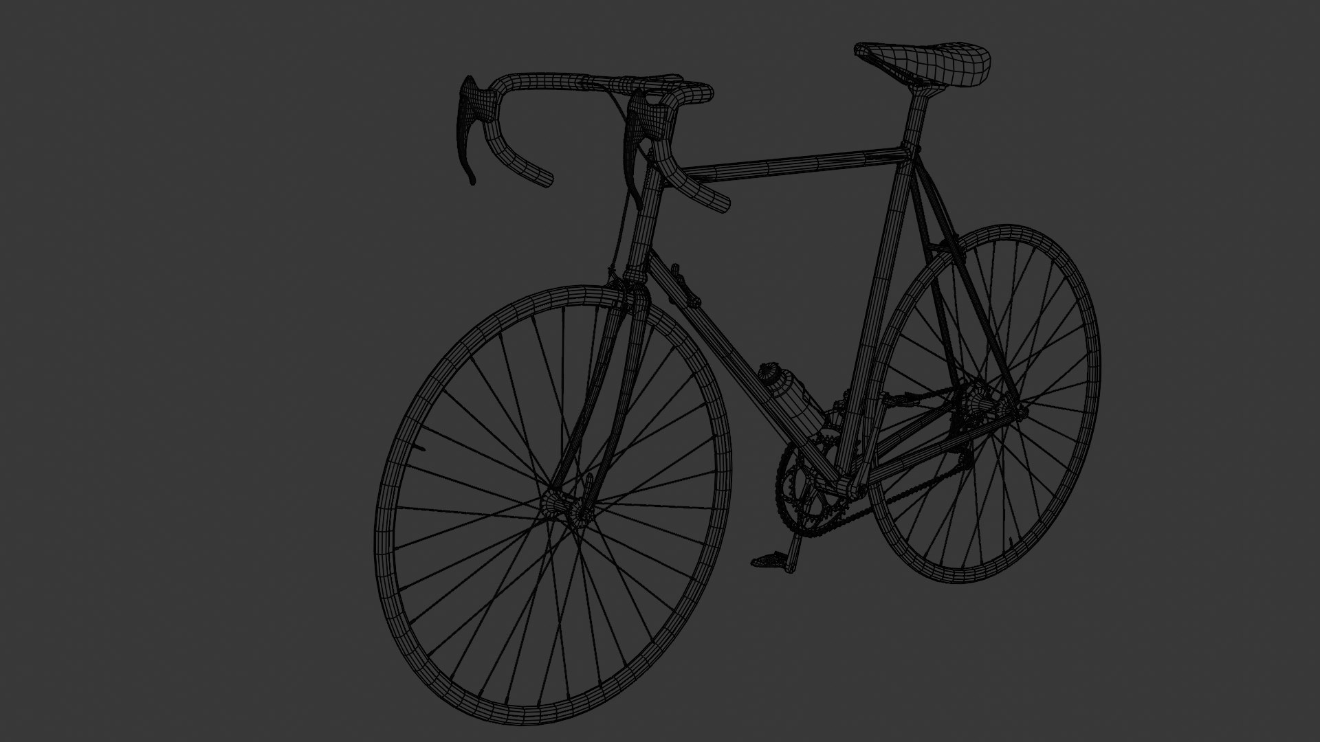 3D Model Road Bike Blue - TurboSquid 2335771