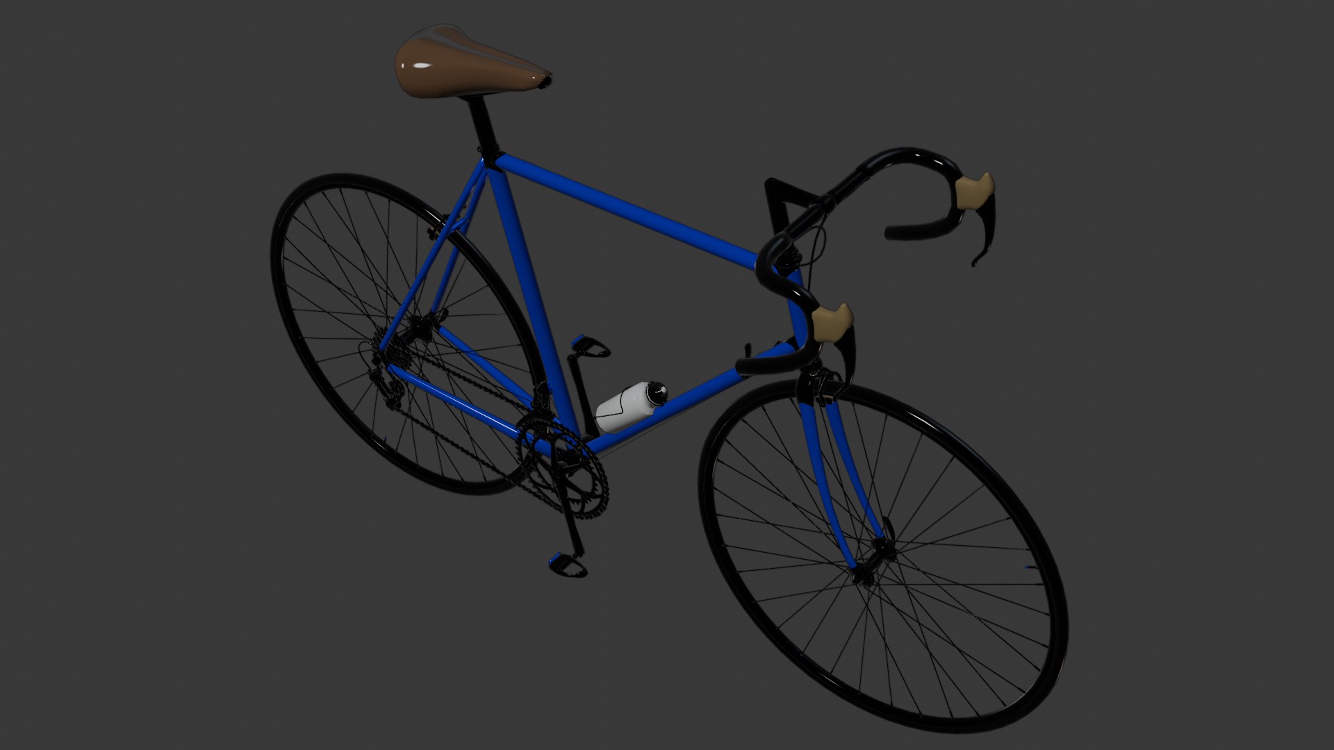 3D Model Road Bike Blue - TurboSquid 2335771