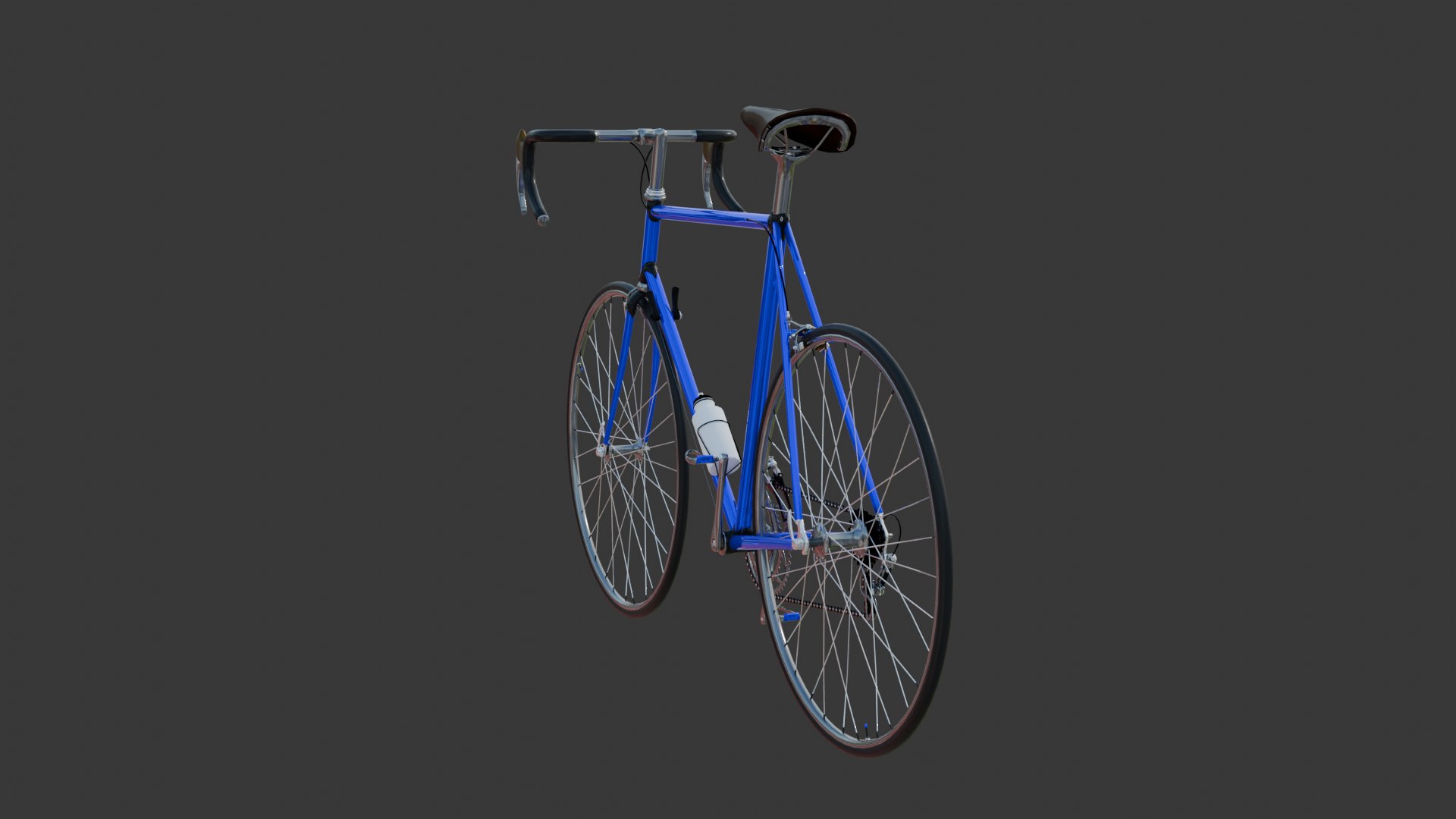 3D Model Road Bike Blue - TurboSquid 2335771