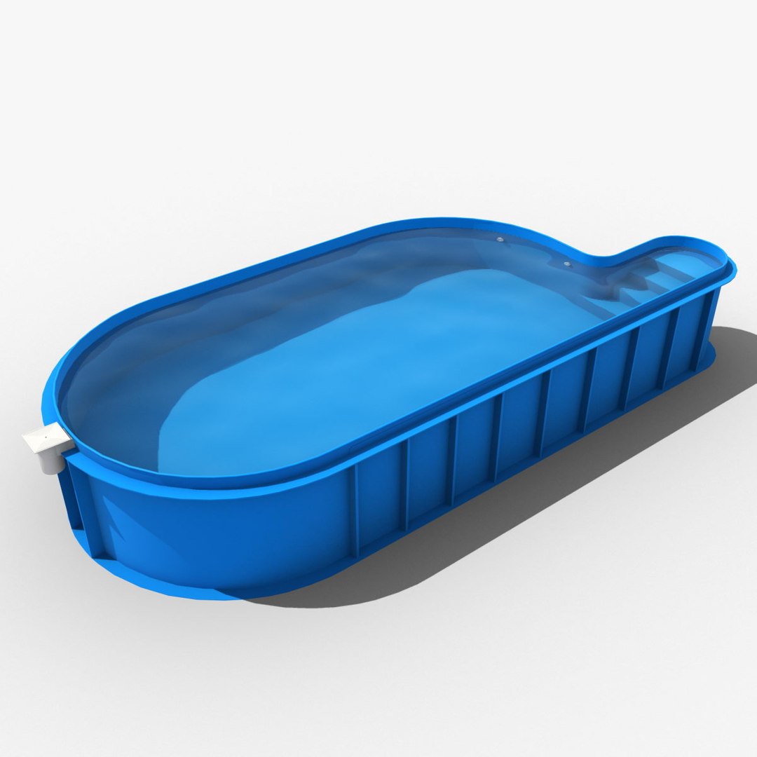 3d Garden Pool Model