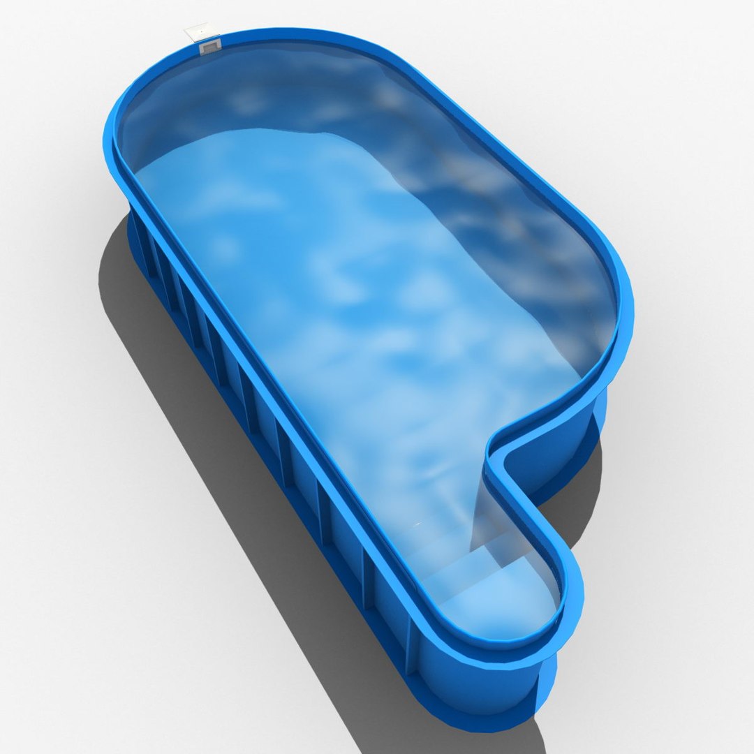 3d Garden Pool Model