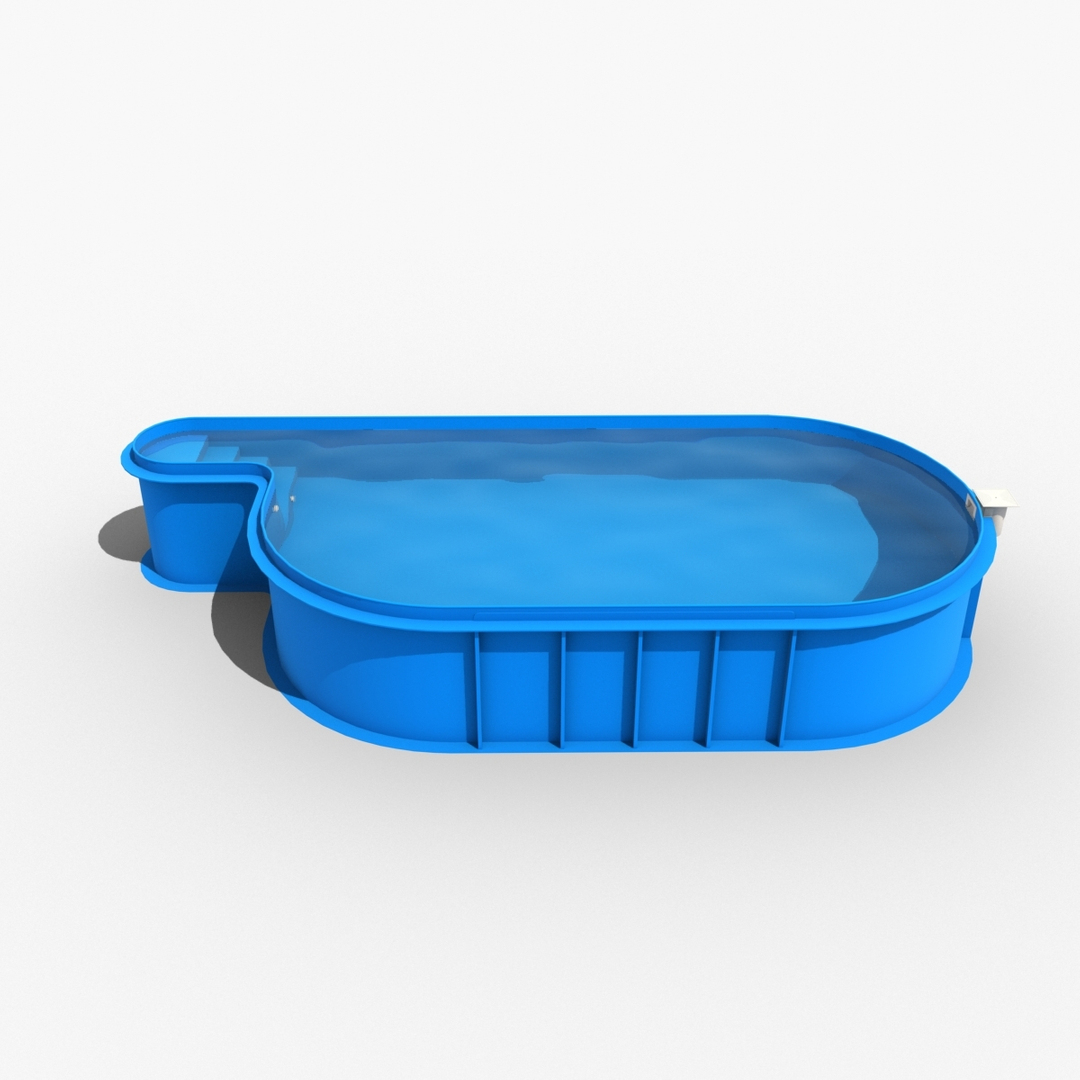 3d Garden Pool Model