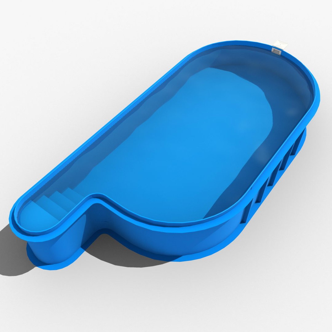 3d Garden Pool Model