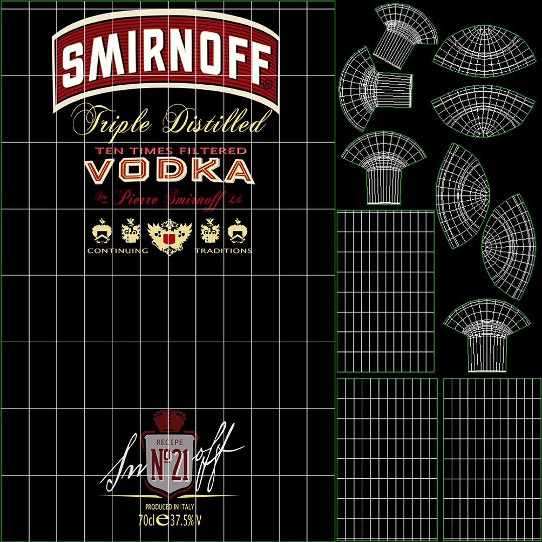 3D alcohol pack johnnie model - TurboSquid 1268529