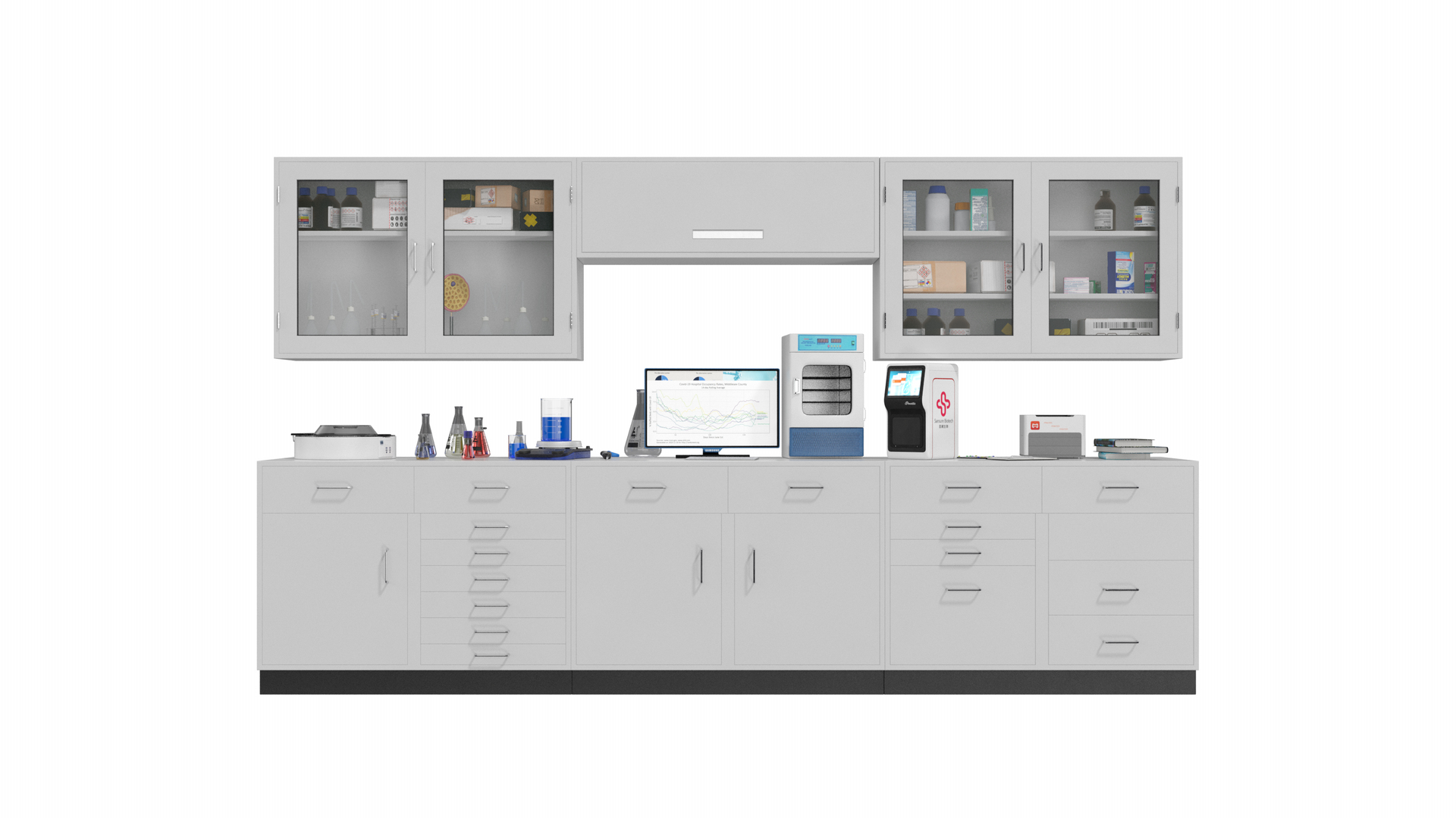 Laboratory Cabinets 3D Model - TurboSquid 1769637