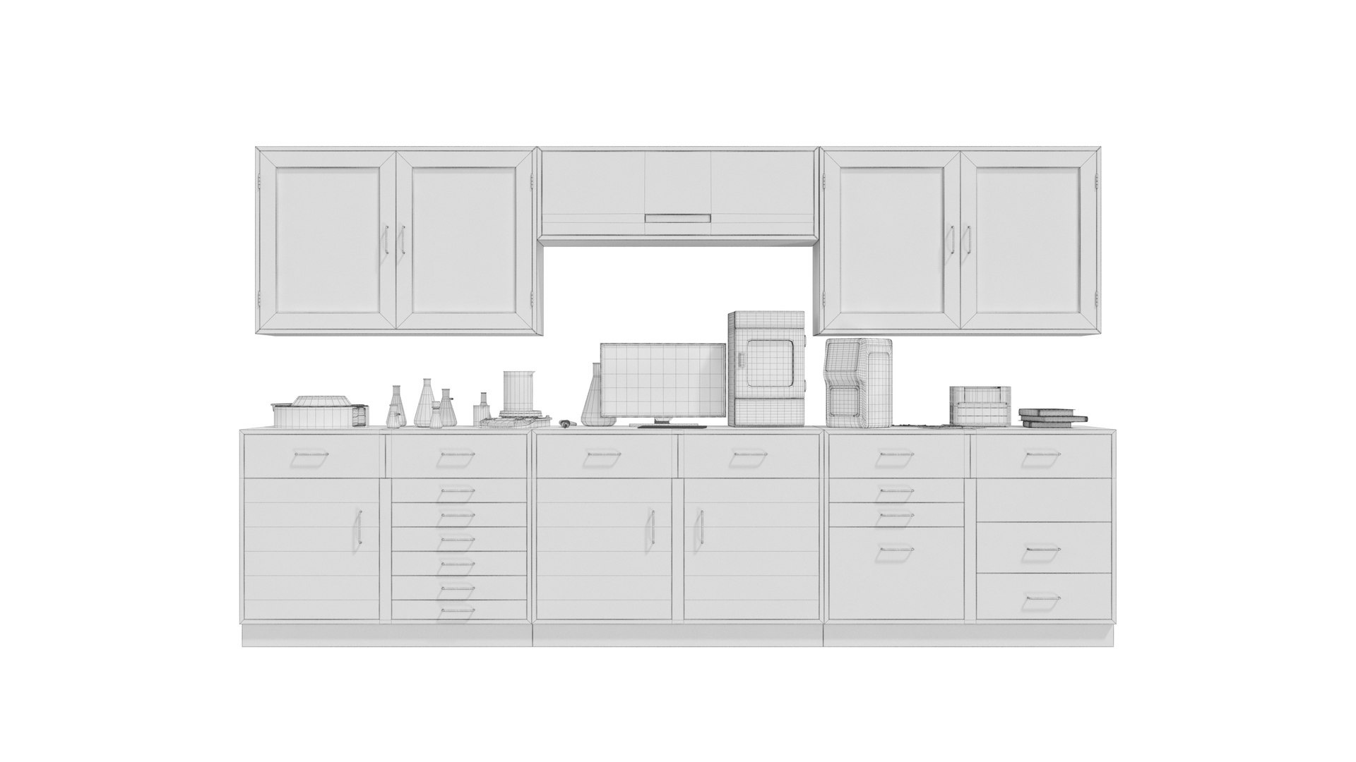 Laboratory Cabinets 3D Model - TurboSquid 1769637