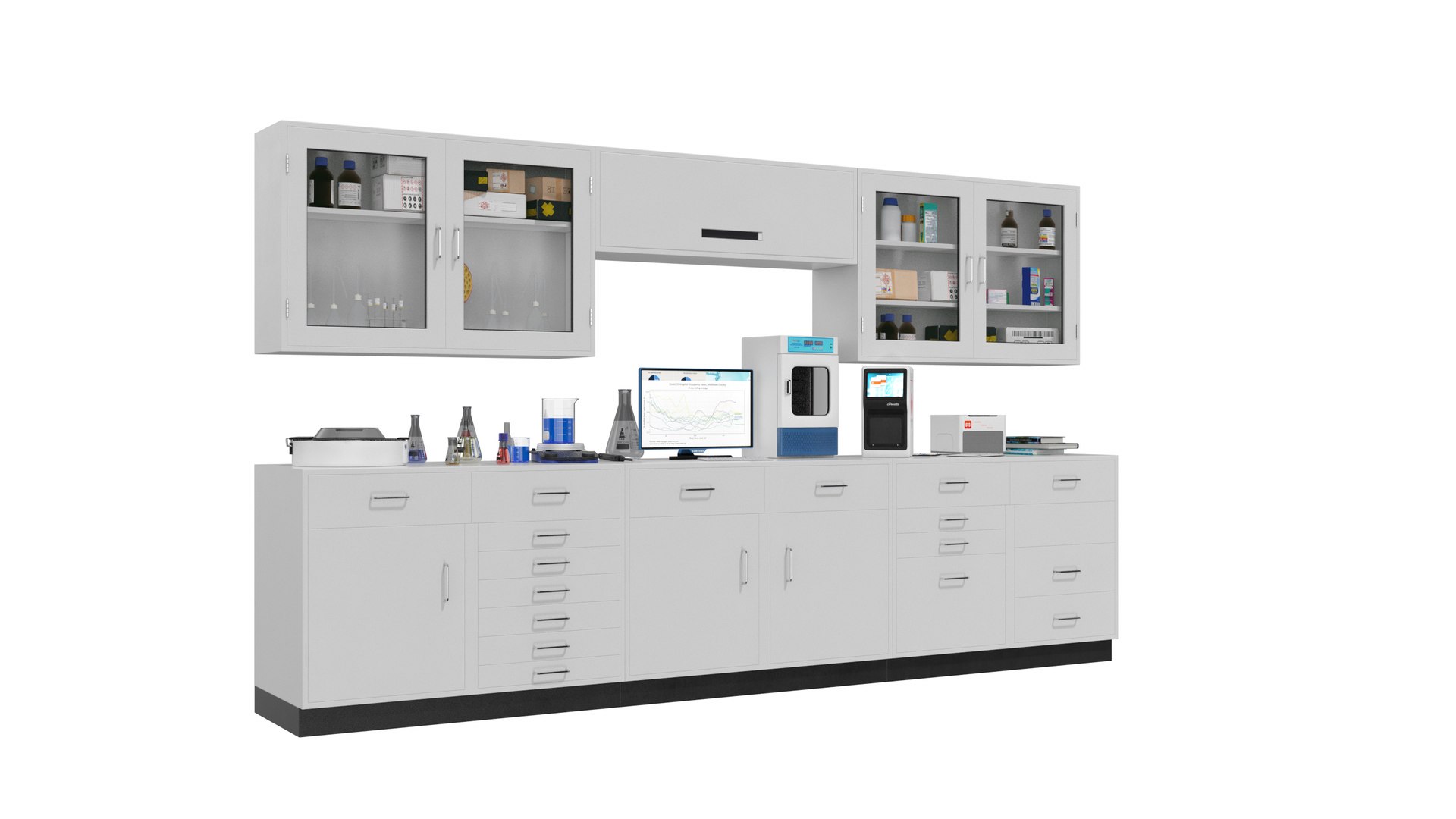 Laboratory Cabinets 3D Model - TurboSquid 1769637