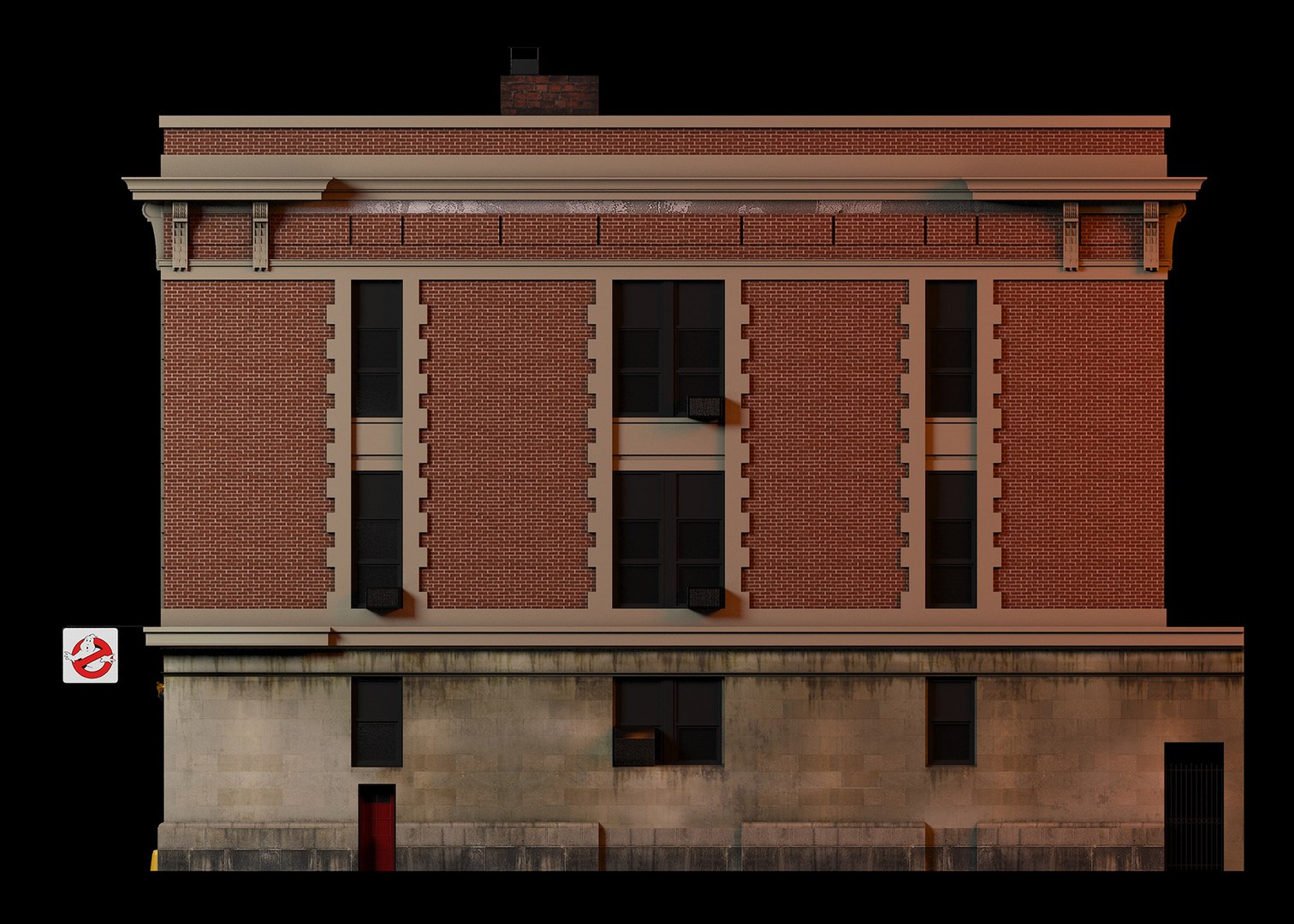 Ghostbusters Home 3D - TurboSquid 2049541