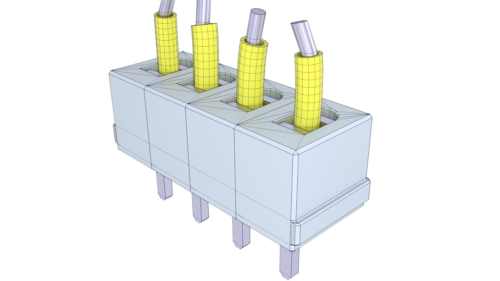 3D Block Terminal Electric - TurboSquid 1598600