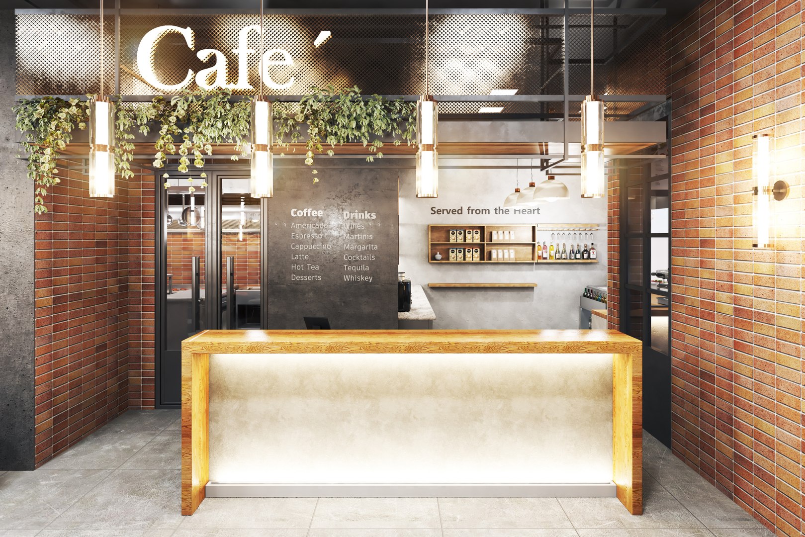 3D Model Cafe Restaurant Scene - TurboSquid 2327631