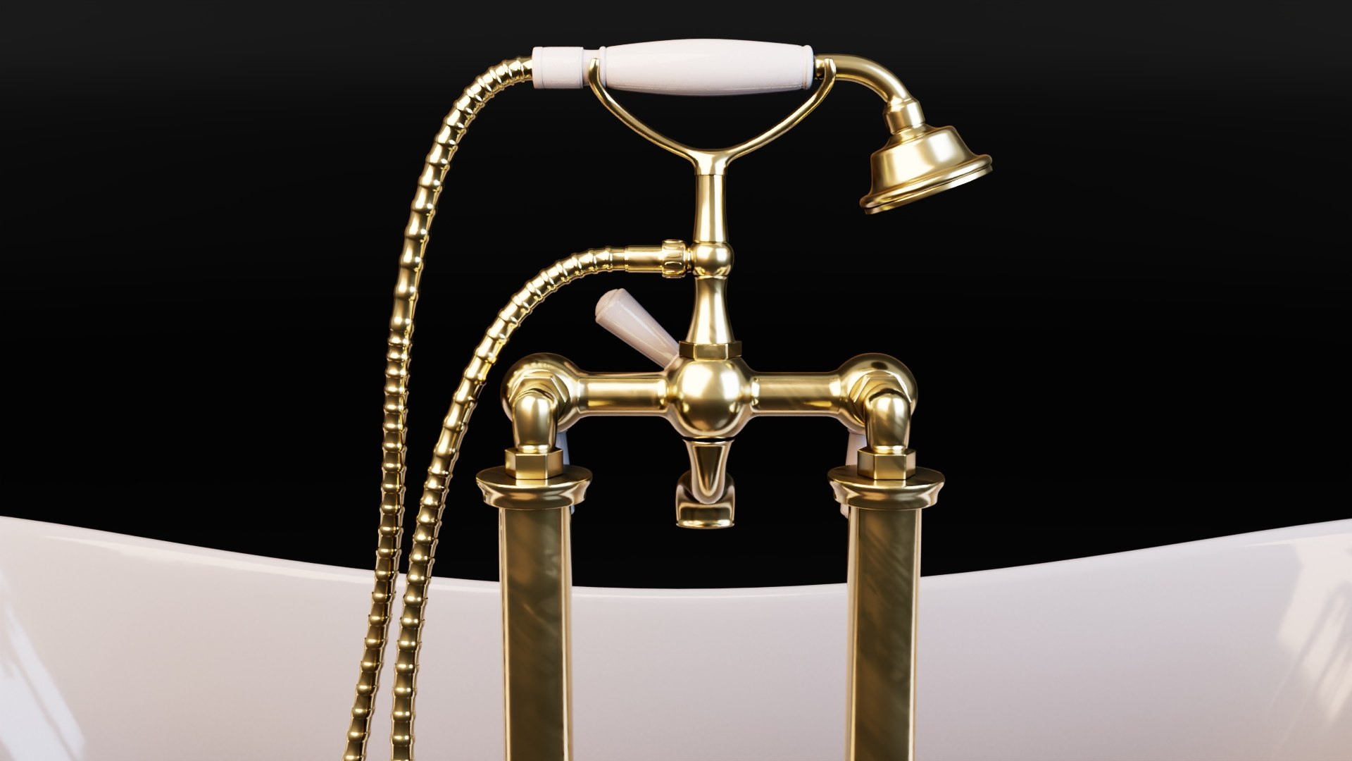 Vintage Bath Tub 3D Model - TurboSquid 2397840