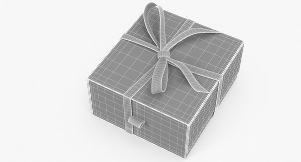Gift cardboard package box 3D model - TurboSquid 1433869