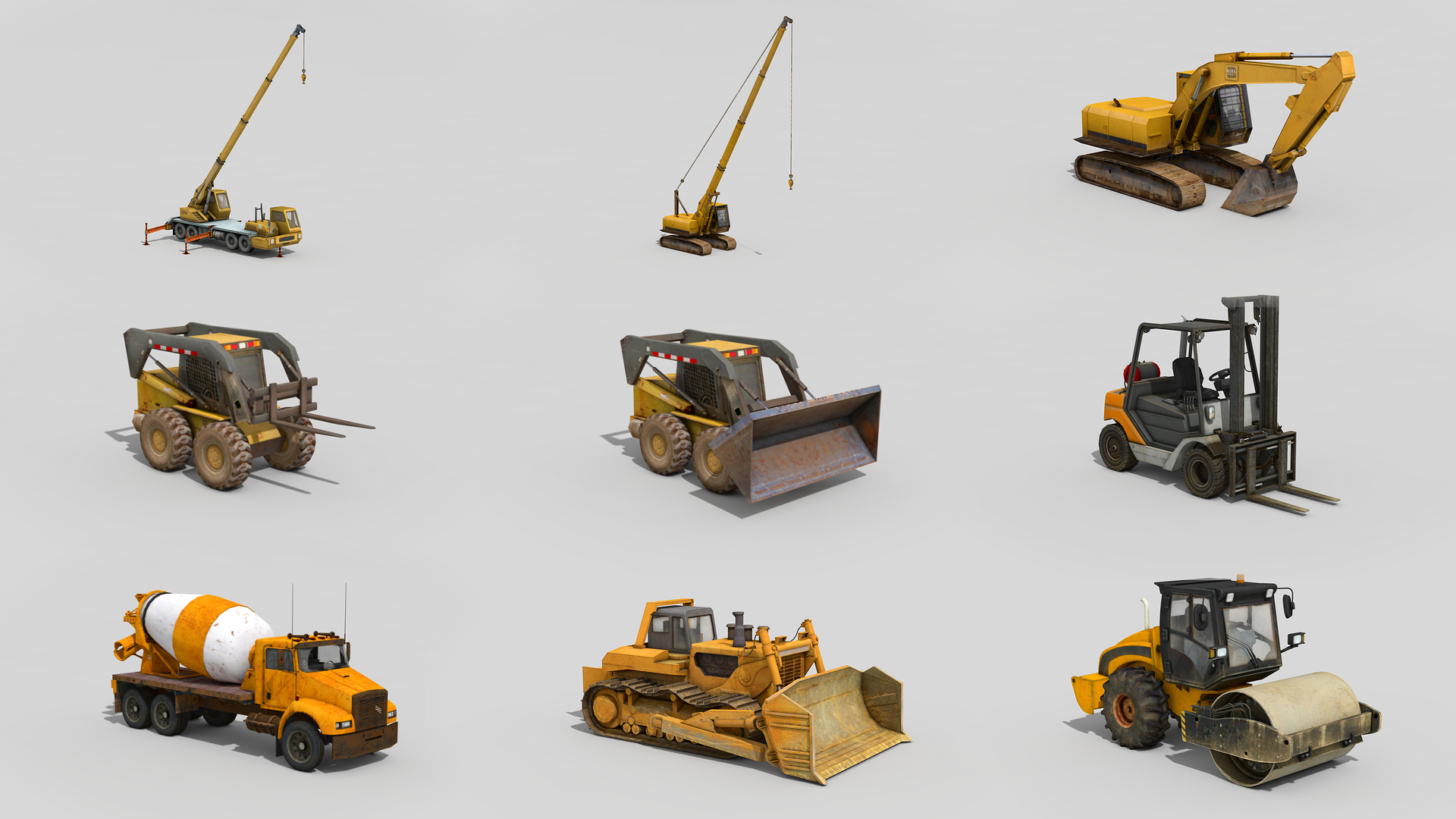 3D Construction Vehicles Pack 3 - TurboSquid 1534813