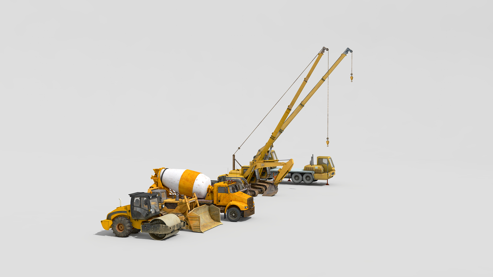 3D Construction Vehicles Pack 3 - TurboSquid 1534813