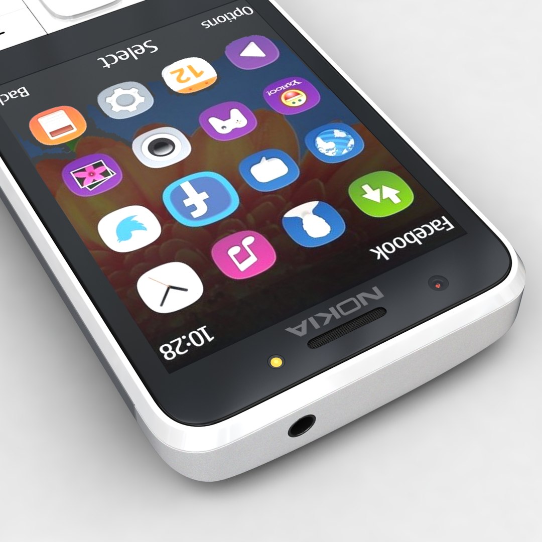 3d Nokia 230 White