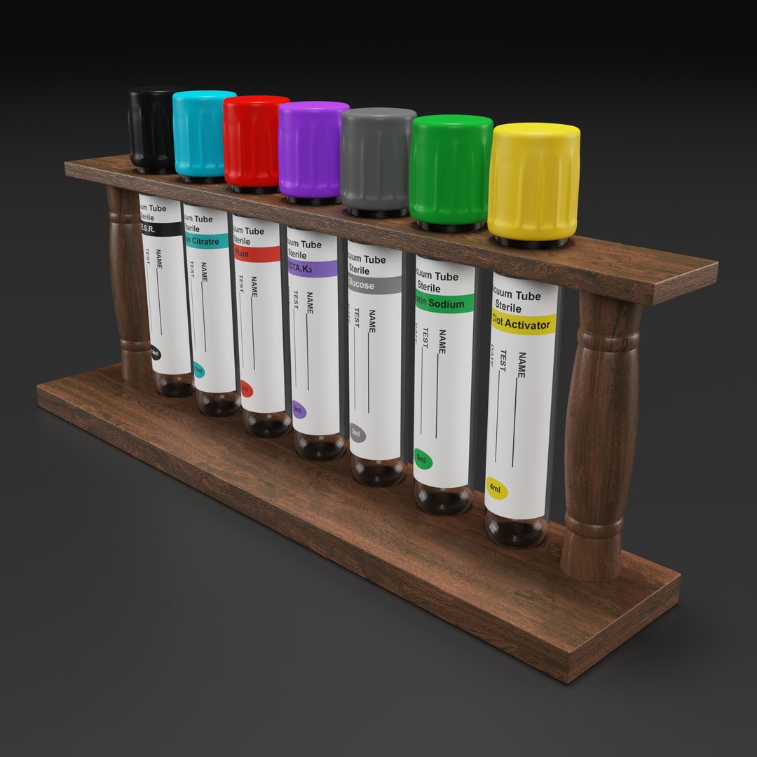 3D Test Lab Tubes model - TurboSquid 1722405