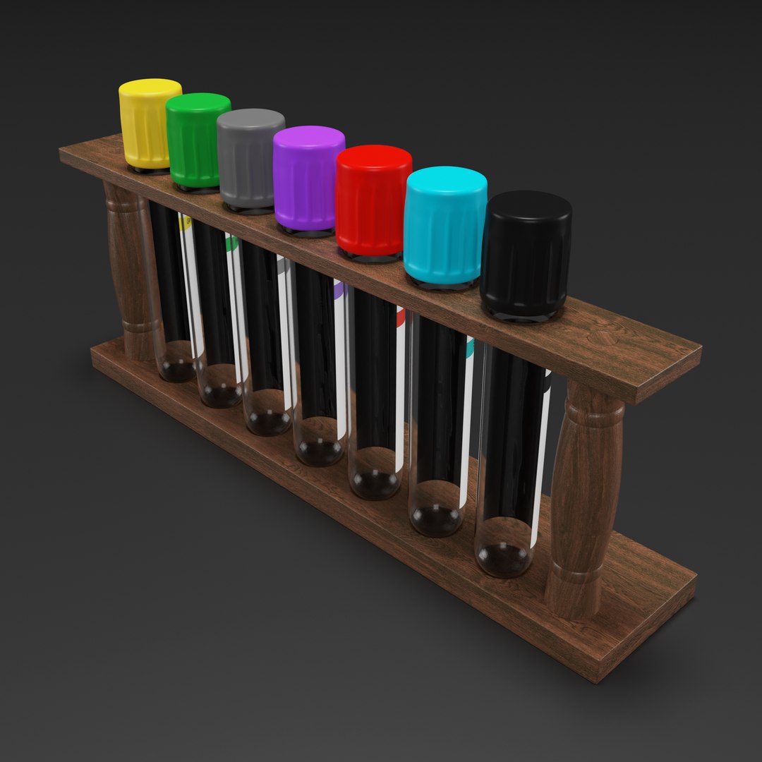 3D Test Lab Tubes model - TurboSquid 1722405