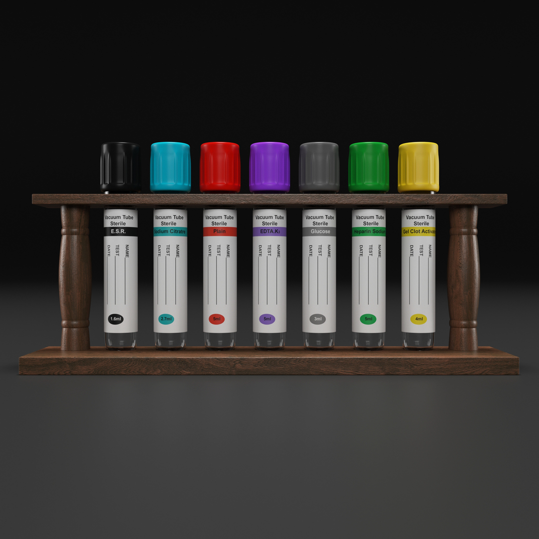 3D Test Lab Tubes model - TurboSquid 1722405