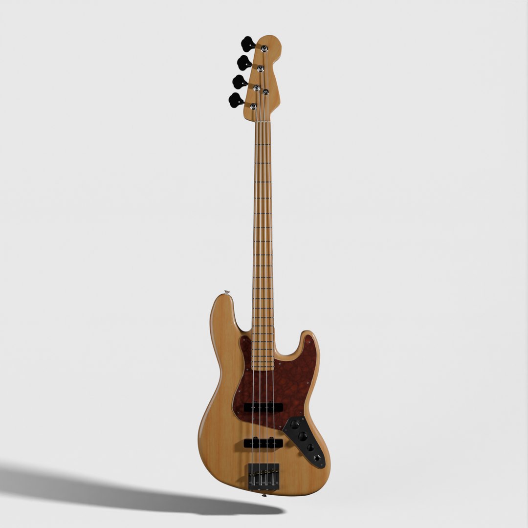 3D Bass Guitar Model - TurboSquid 2241797