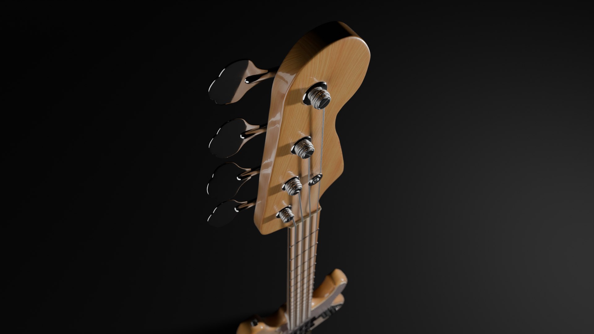 3D Bass Guitar Model - TurboSquid 2241797