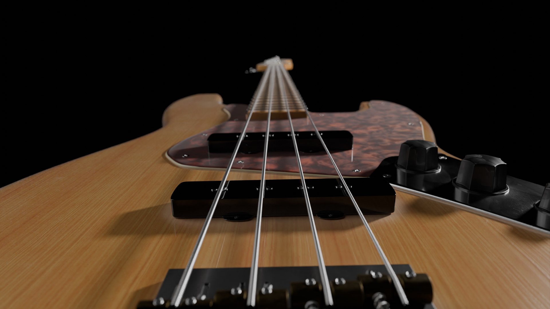 3D Bass Guitar Model - TurboSquid 2241797