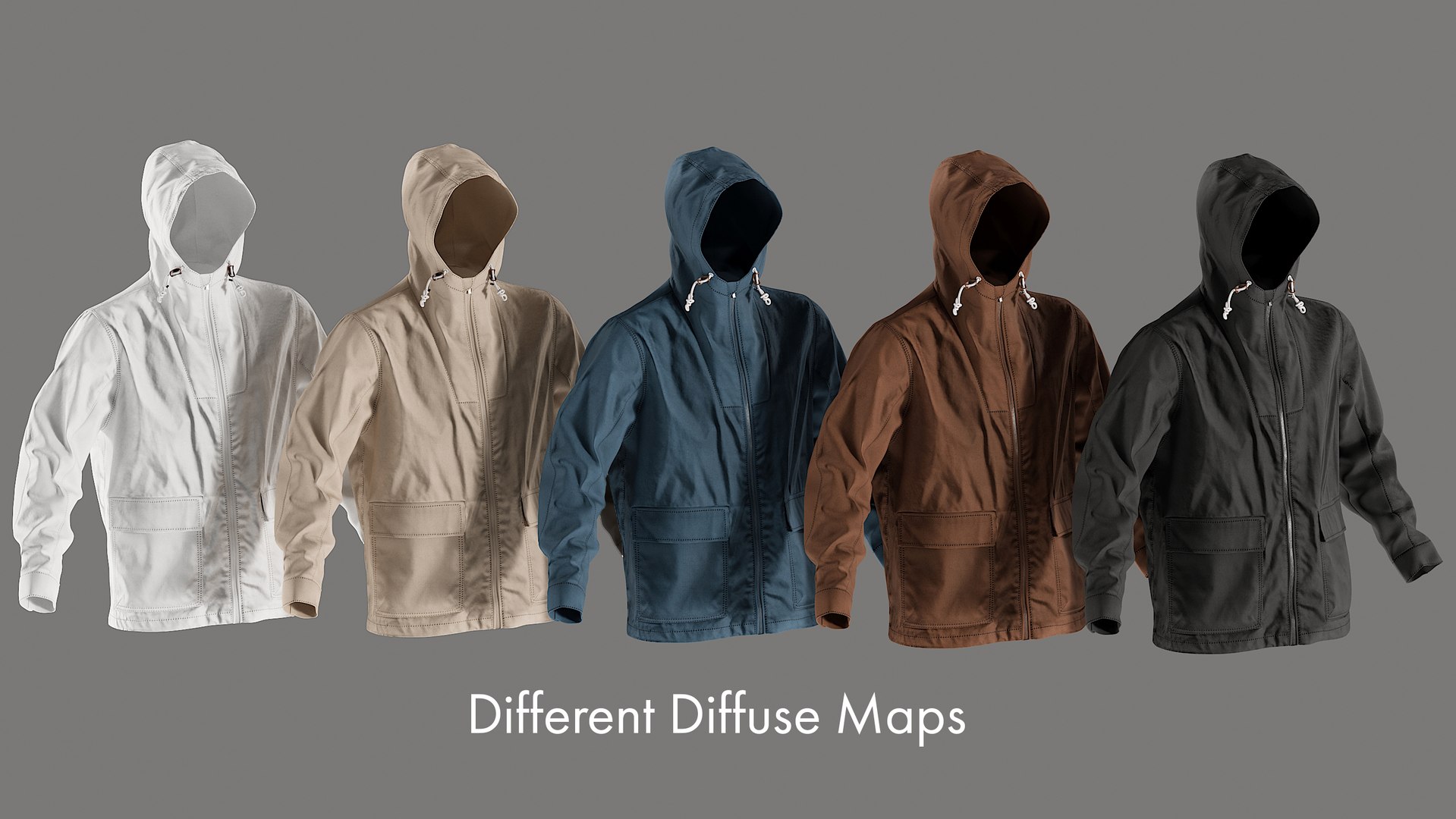 Realistic jackets 7 collections 3D model - TurboSquid 1653682