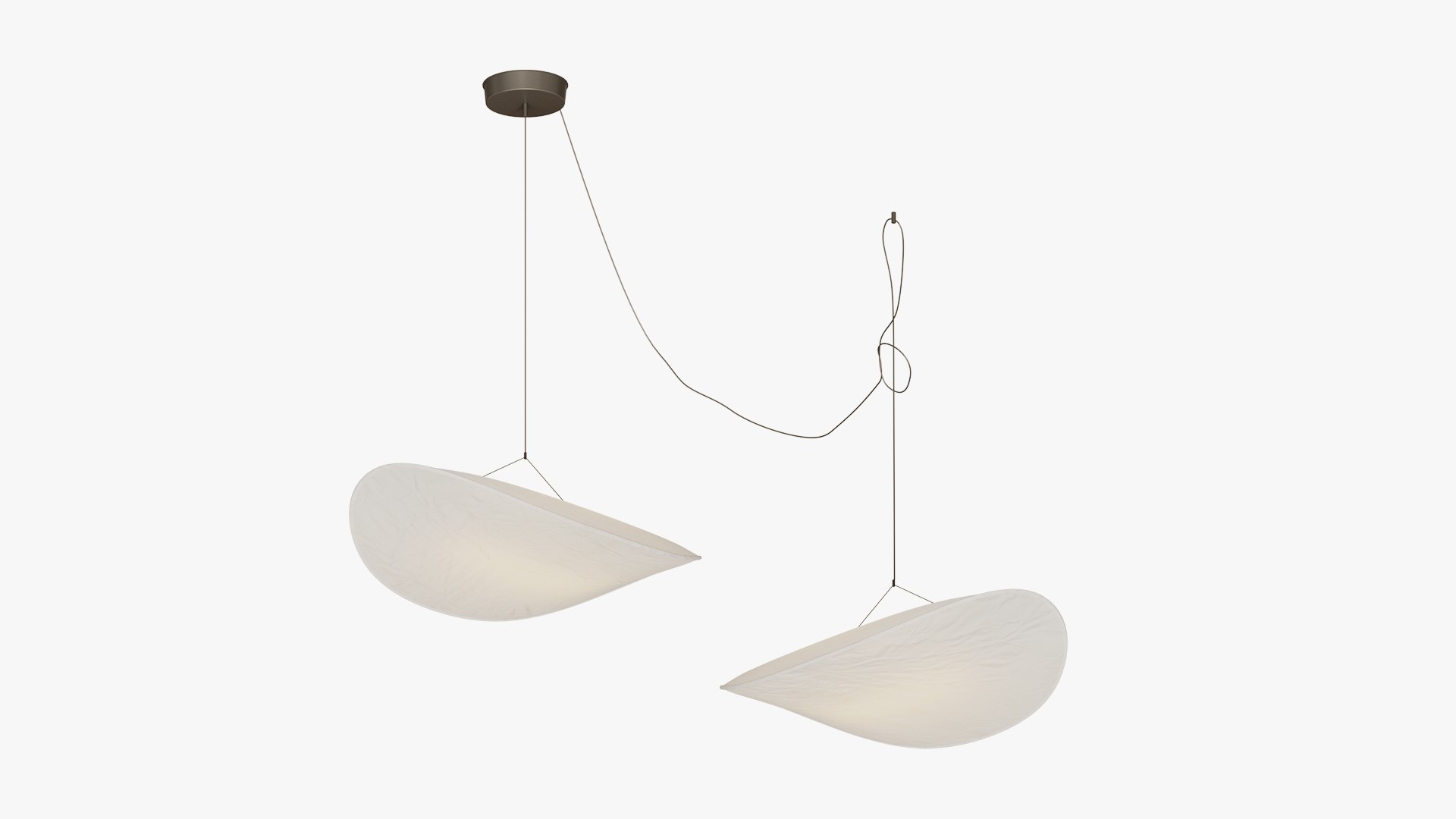 3D Tense pendant 90 cm white - TurboSquid 1945600