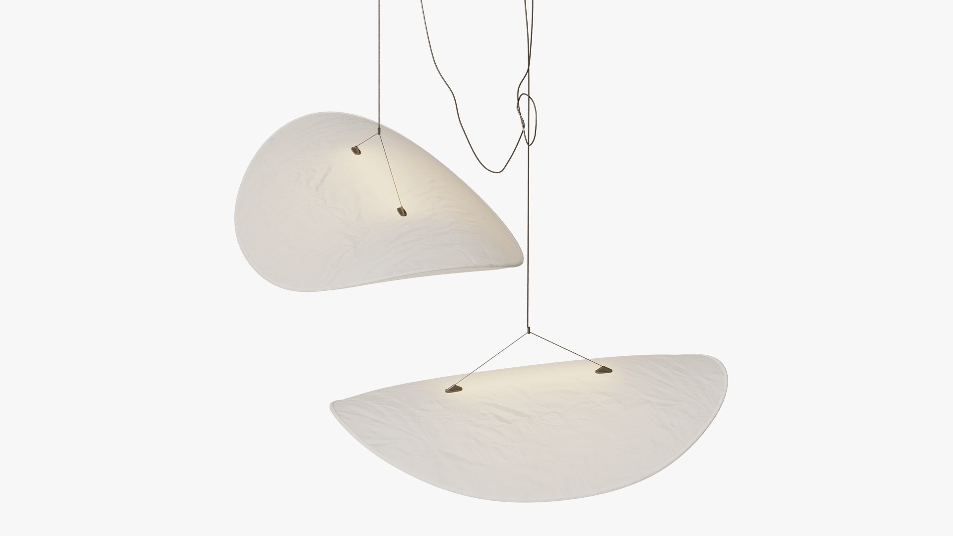 3D Tense pendant 90 cm white - TurboSquid 1945600