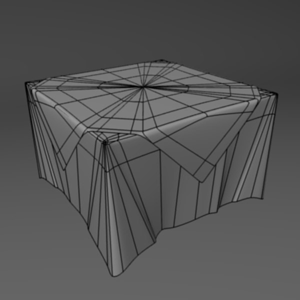 3d model tablecloth