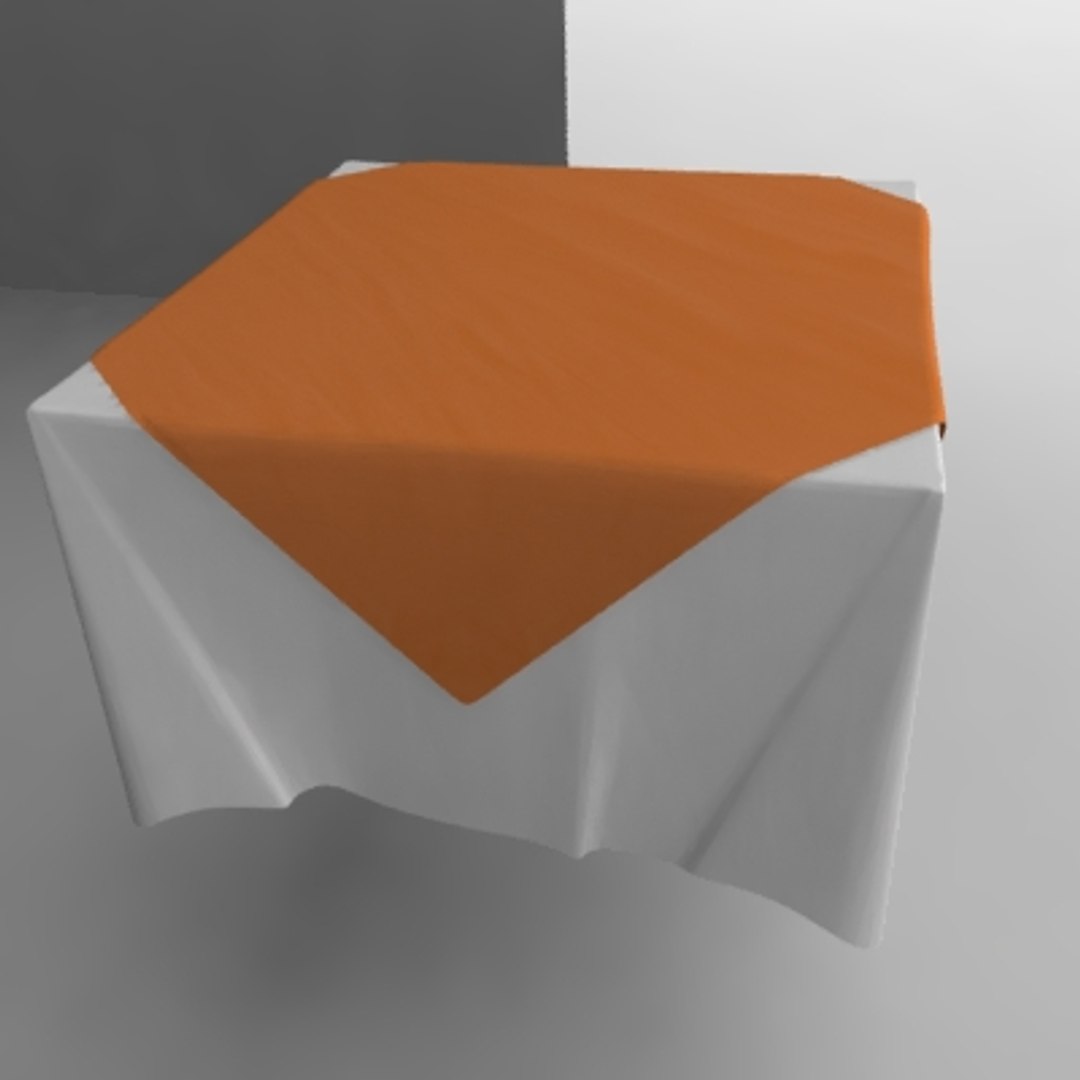 3d model tablecloth