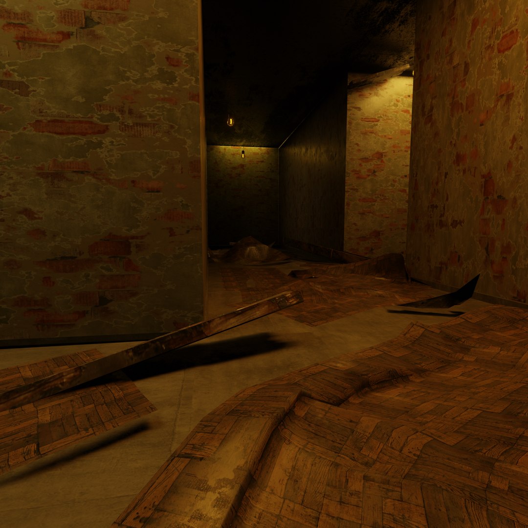 Damaged Hallway 3D Model - TurboSquid 1809865
