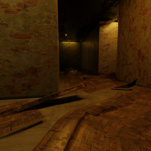 Damaged Hallway 3D model - TurboSquid 1809865