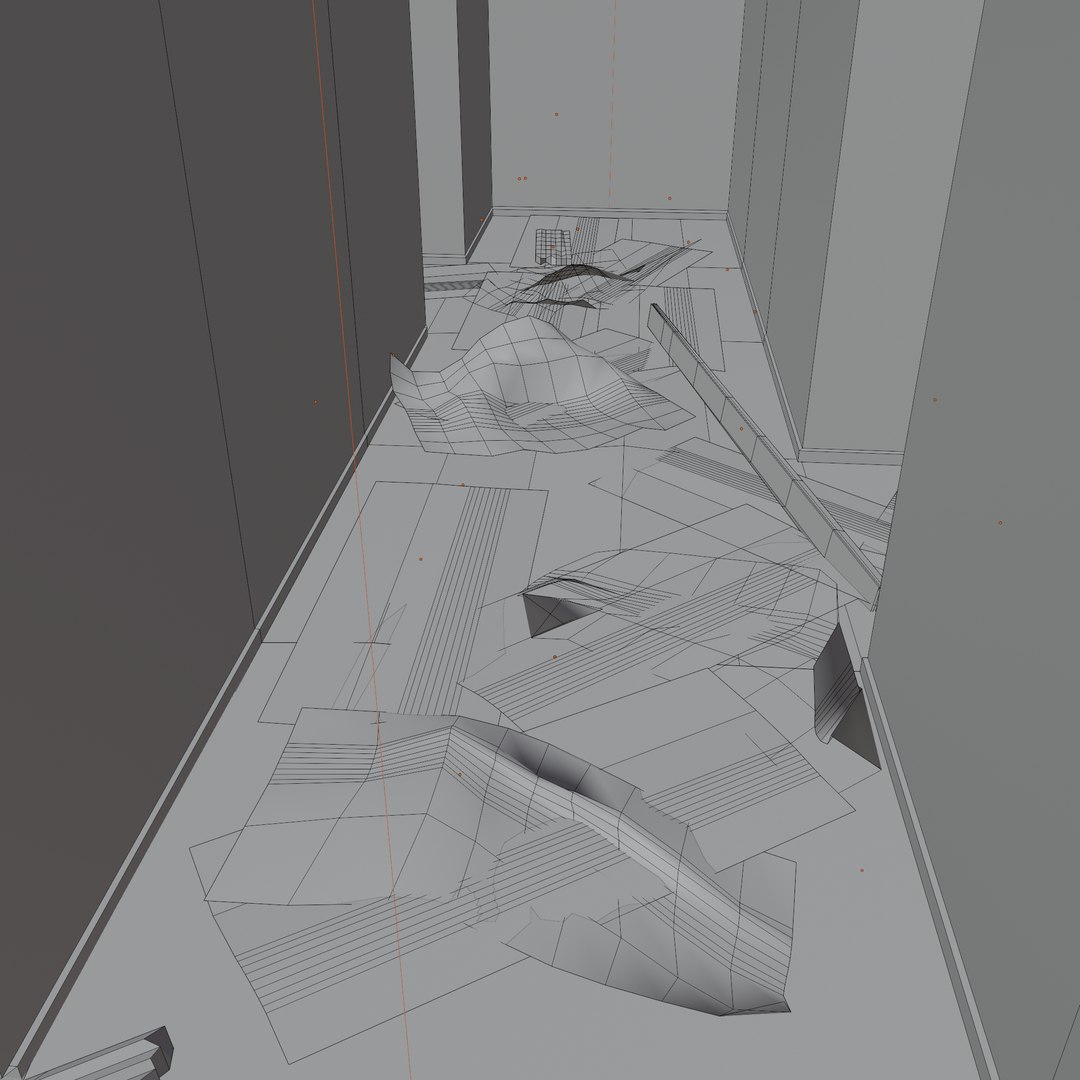 Damaged Hallway 3D Model - TurboSquid 1809865