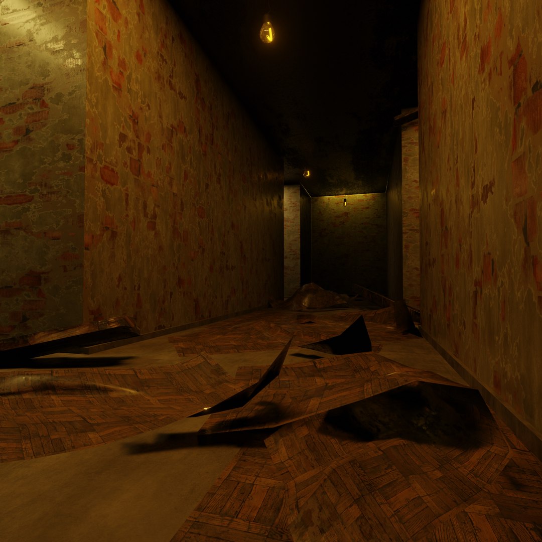 Damaged Hallway 3D Model - TurboSquid 1809865