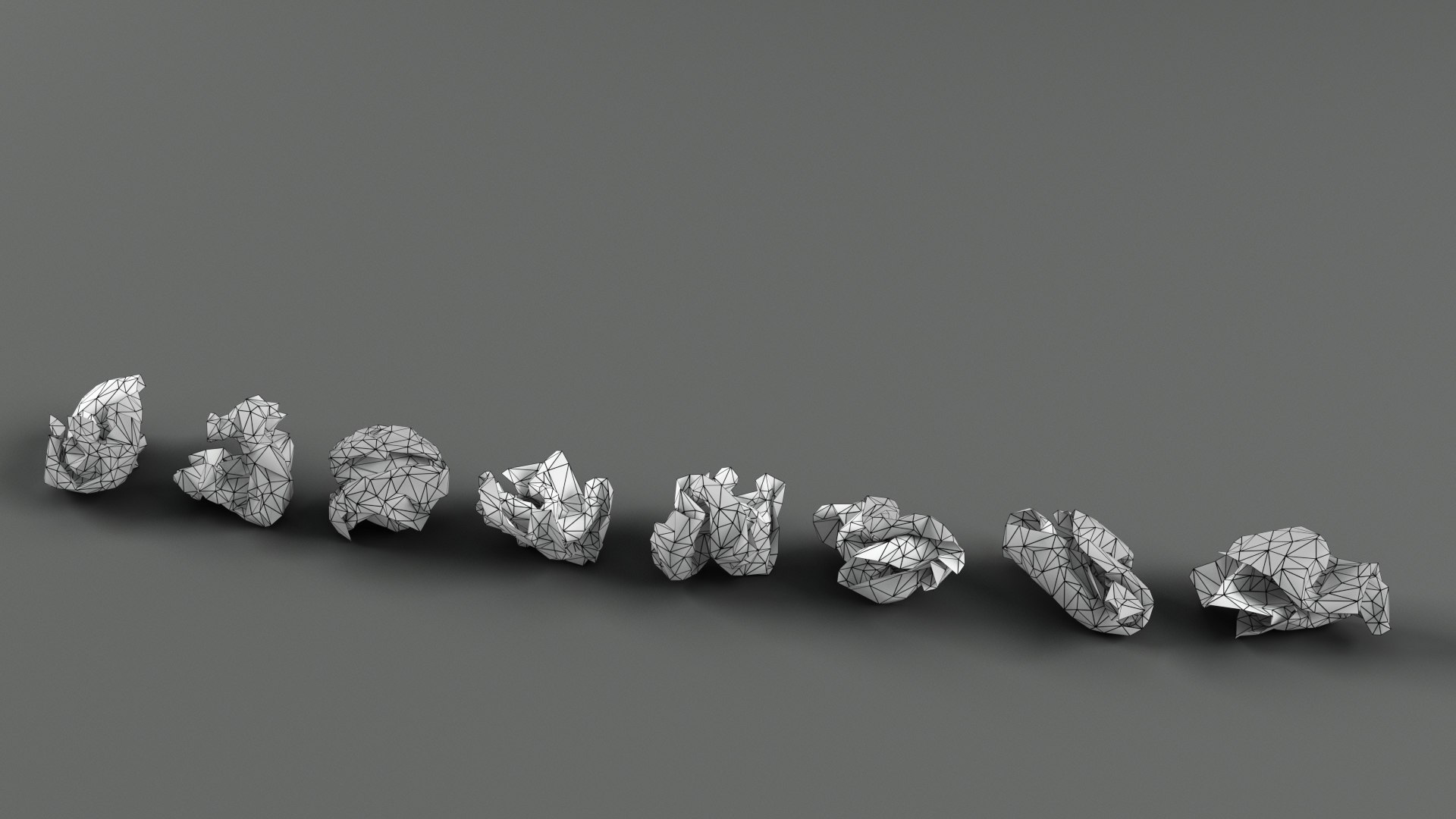 Trash Bin Crumpled Paper Model - TurboSquid 1713406