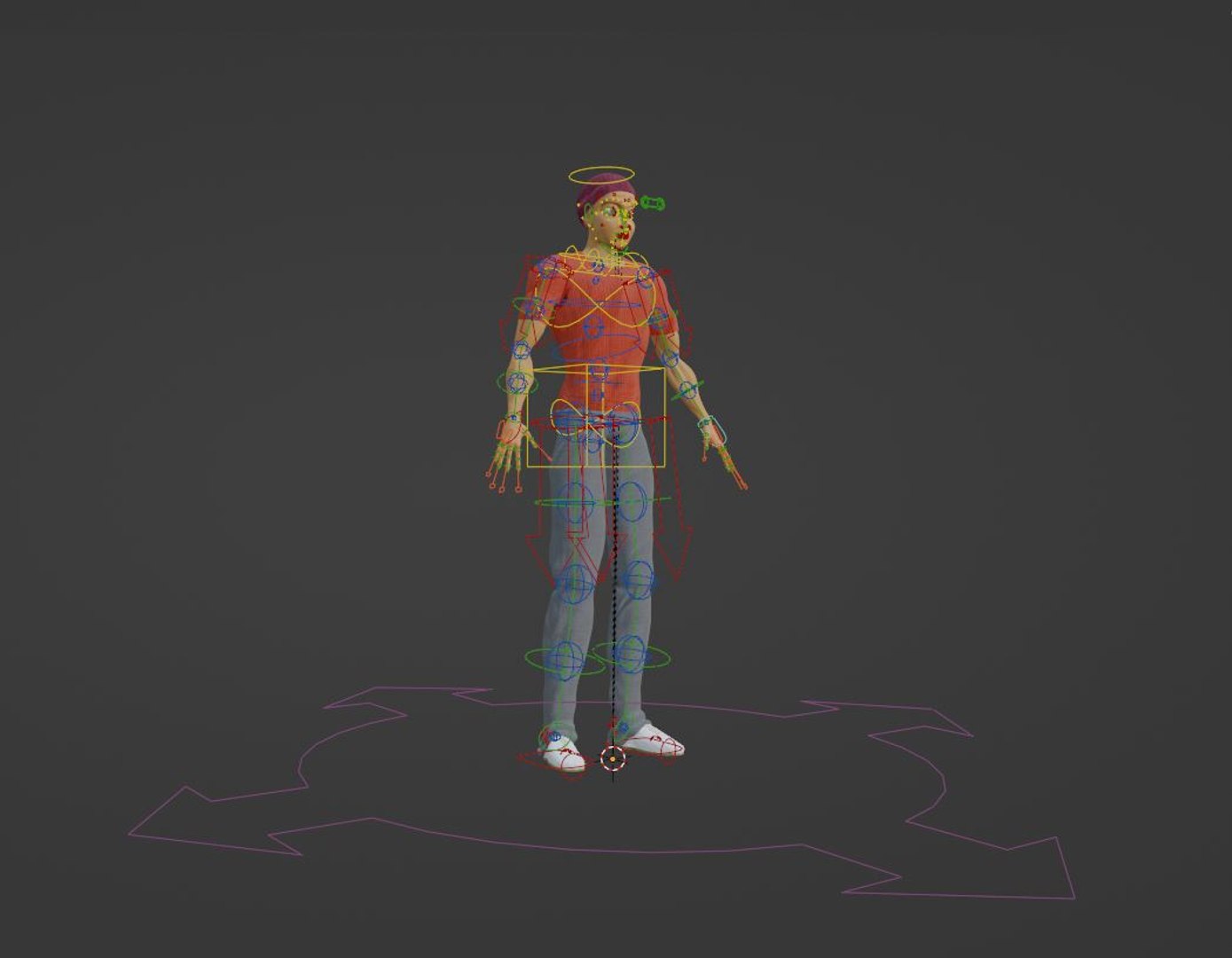 Stand Tall Character Rig 3D Model - TurboSquid 2080221