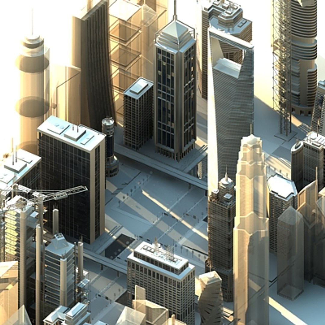 Cityscape 3d Model