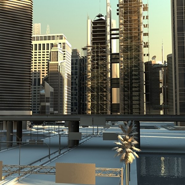 cityscape 3d model